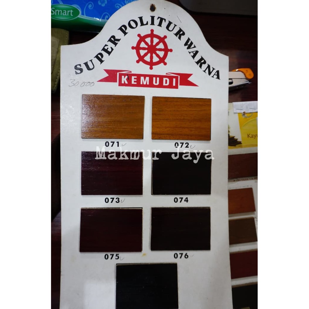 Jual STOK TERBATAS Cat Kemudi Plitur Politur Kayu Warna Lengkap MURAH ...