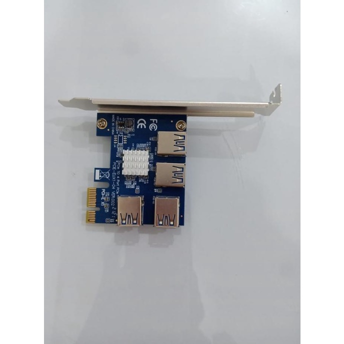 Jual Pcie Splitter X1 To 4 Pci-E Extender Vga Card 1 To 4 Mining Card ...