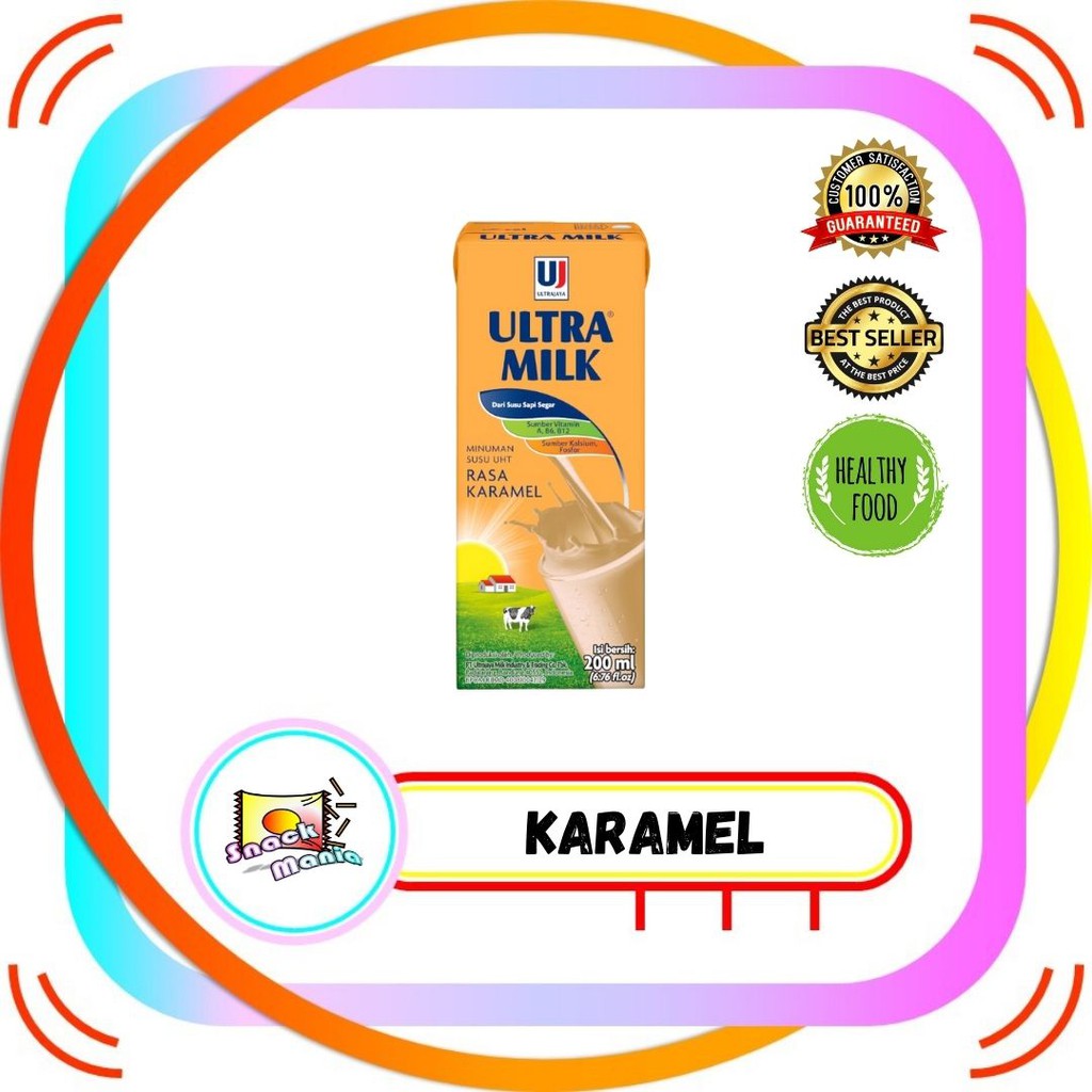 Jual Susu Ultra Milk Susu UHT Full Cream Stroberi Taro Coklat Karamel ...