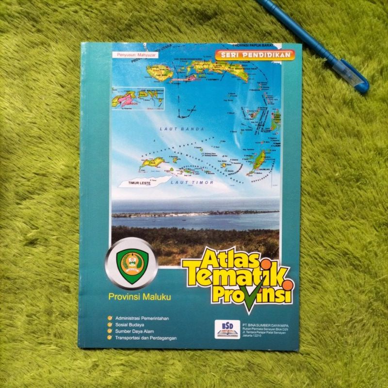Jual ORIGINAL BUKU ATLAS TEMATIK PROVINSI PETA MALUKU | Shopee Indonesia