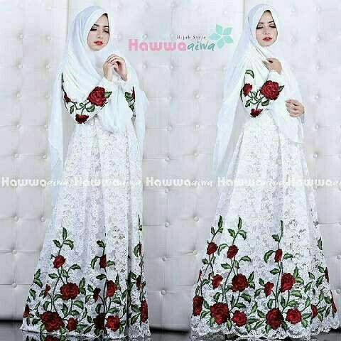 Jual READY 6 WARNA Hawwa Aiwa Brukat Flower ( Banyak Warna ) | Shopee ...