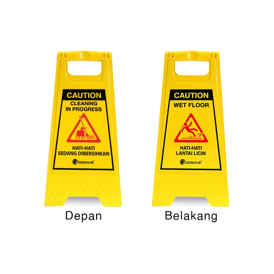 Jual GOSAVE PAPAN PERINGATAN SIGN LABEL AWAS LANTAI LICIN | Shopee ...