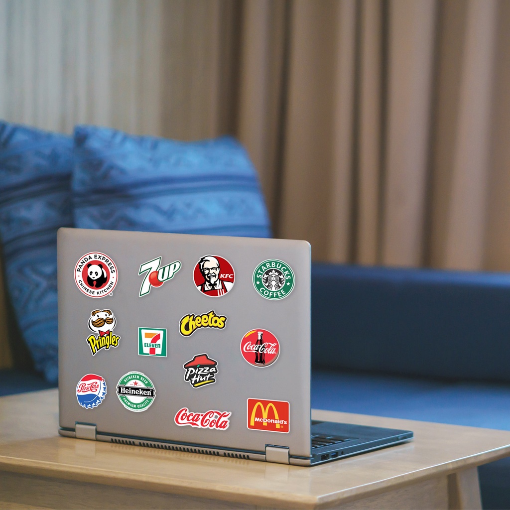 Jual STICKER STIKER FOOD LOGO Laptop Waterproof DIY HP motor helm mobil ...