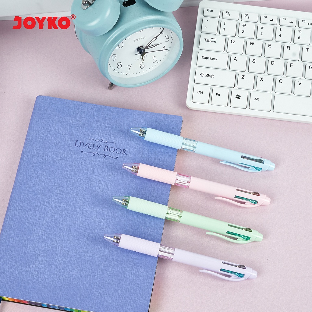 Jual Ball Pen Pulpen Pena Joyko BP-348 Quaco 4 0.7 mm 4 Warna Colors ...