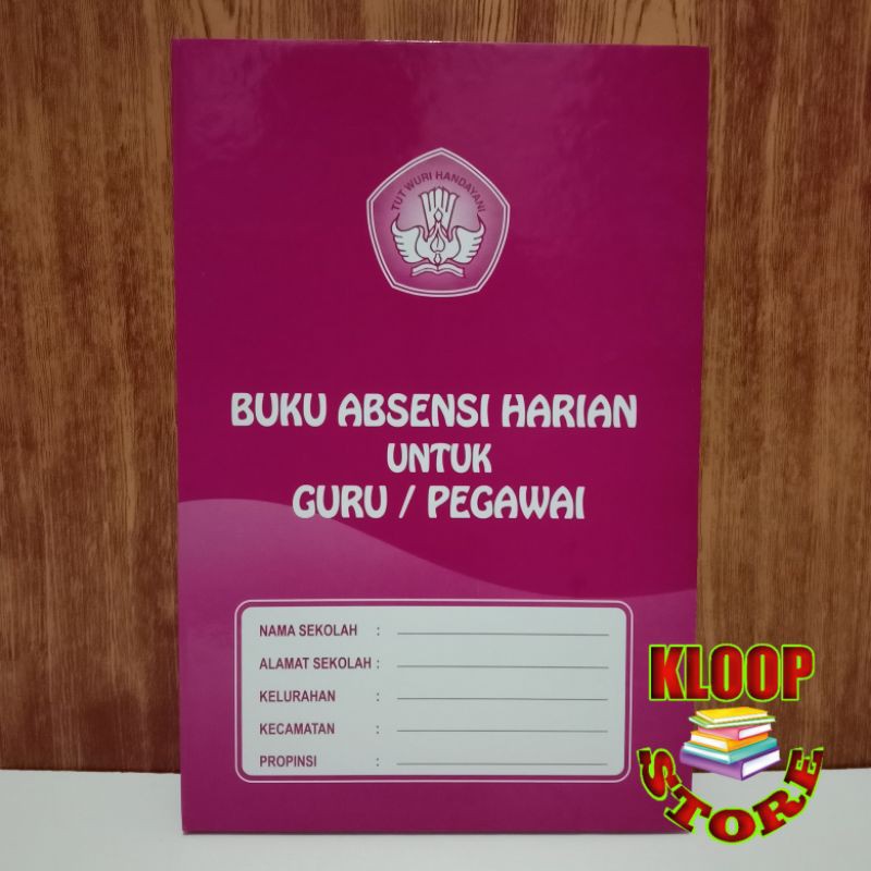 Jual BUKU ABSENSI HARIAN UNTUK GURU/PEGAWAI (Packing Bubble Wrap ...