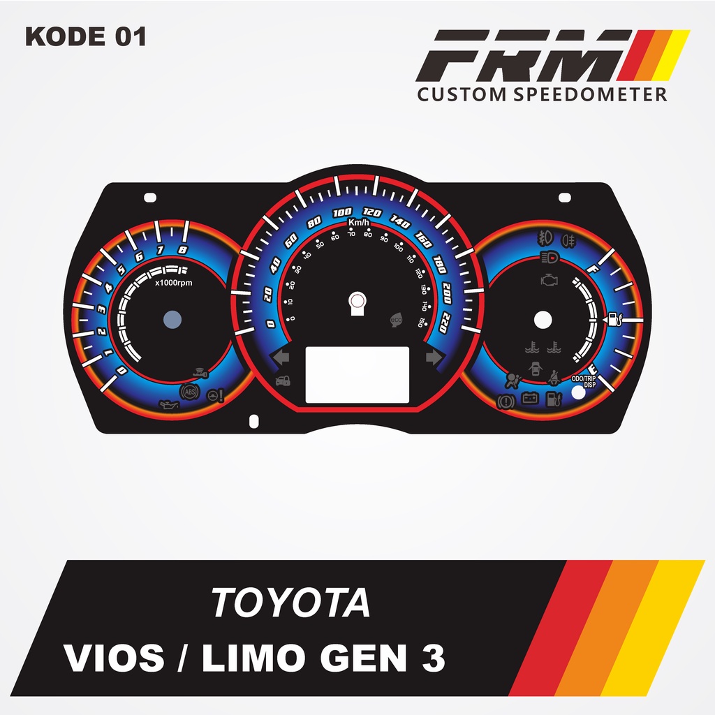 Jual Custom Panel speedometer Vios Limo gen 3 | Shopee Indonesia