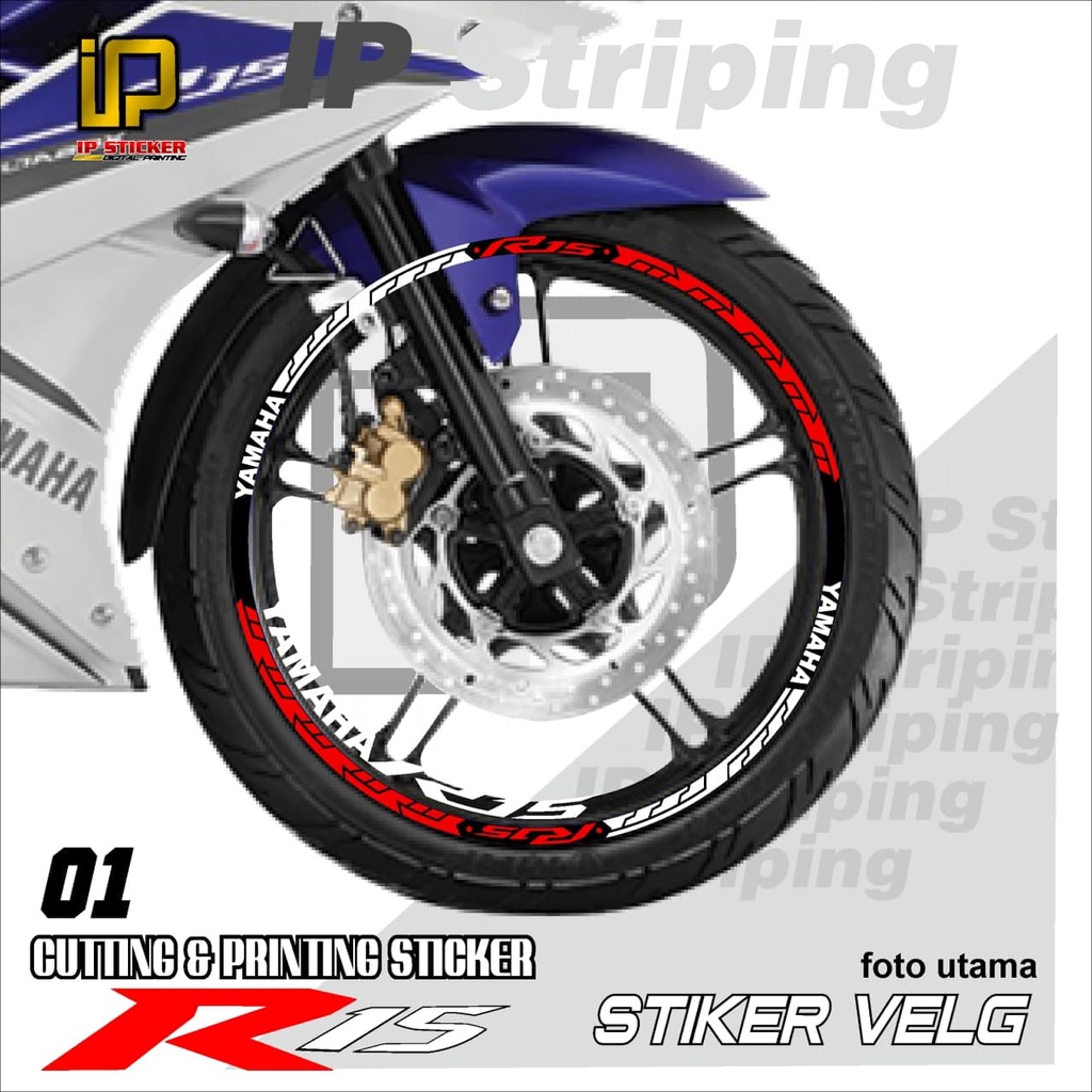 Jual Stiker Velg R15- Sticker Velg Variasi List Yamaha R15.01 Design IP ...
