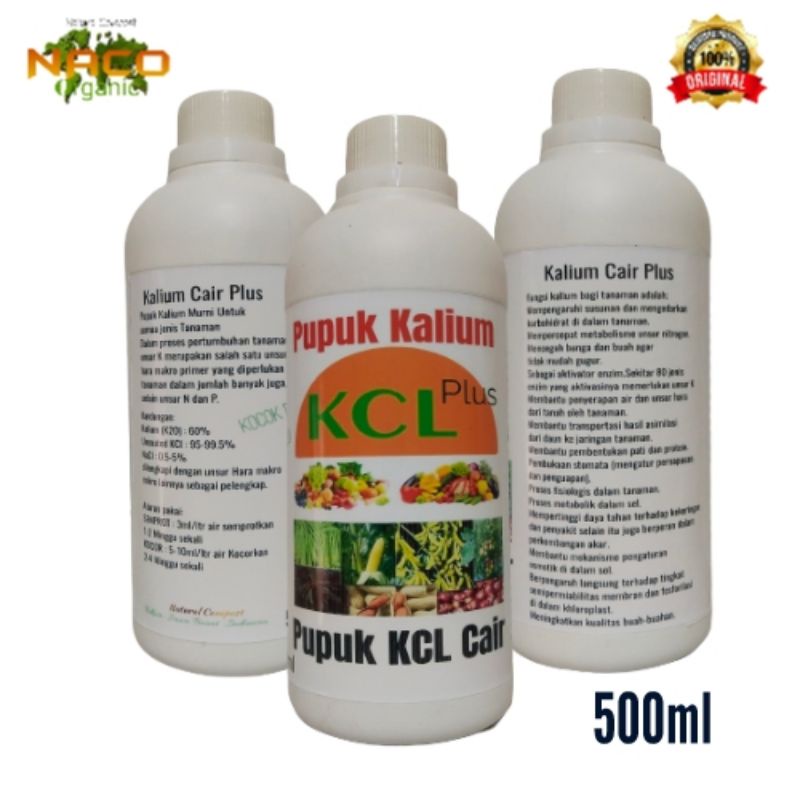 Jual Pupuk KCL Plus Pupuk Kalium Cair Lengkap, Mencegah Kerontokan pada Bunga dan Buah, Kalium ...