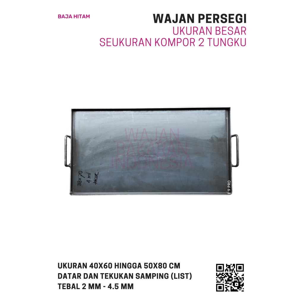 Jual (2MM 2 Tungku) Wajan Roti Bakar, Burger, Kebab, Roti John ...