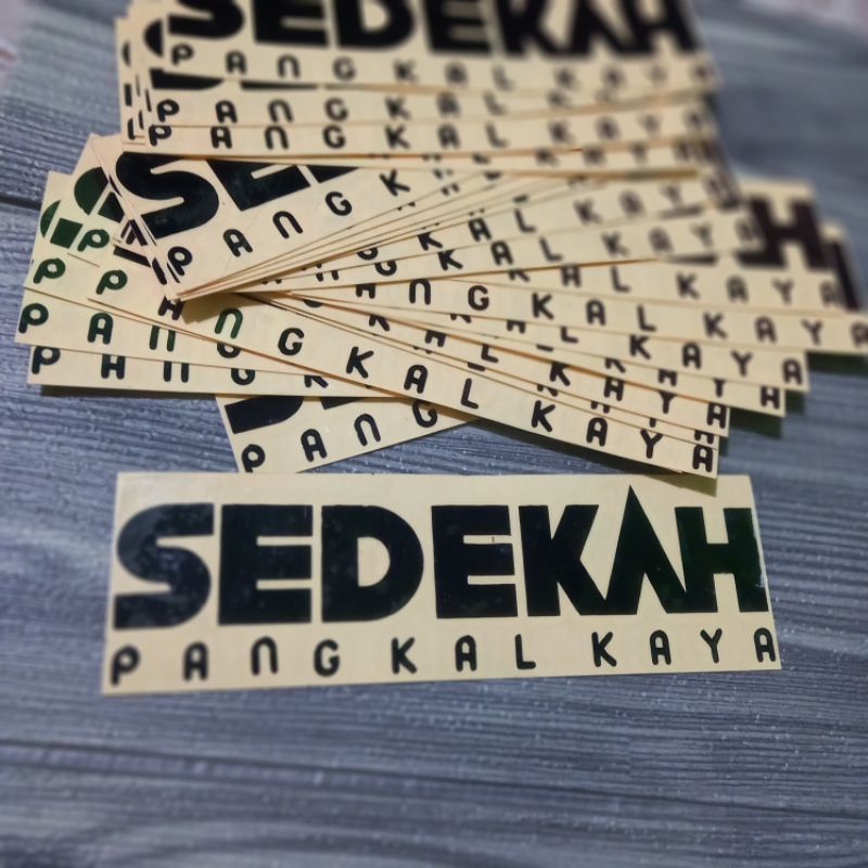 Jual STICKER DAKWAH SEDEKAH CUTTING STIKER | Shopee Indonesia