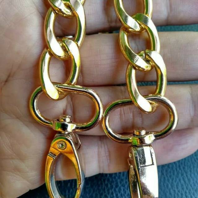 Jual Tali tas rantai jumbo + pengait besar | Shopee Indonesia