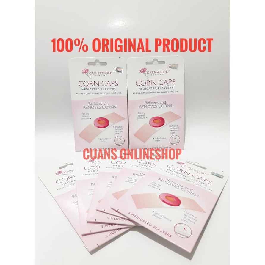 Jual DCWV CARNATION CORN CAPS MEDICATED PLASTERS. PLESTER MATA IKAN DAN ...