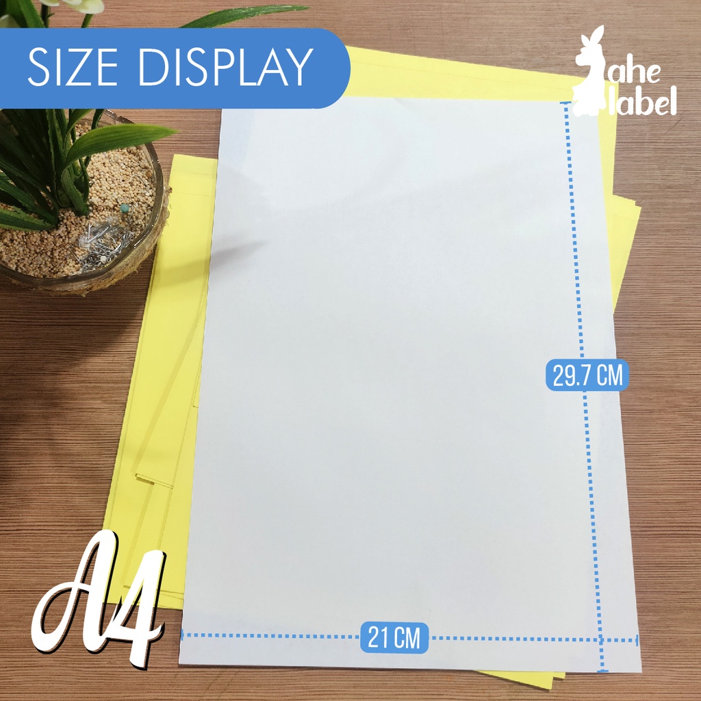 Jual STICKER HVS A4 STIKER KERTAS HVS A4 POLOS STIKER A4 ISI 500 LEMBAR ...