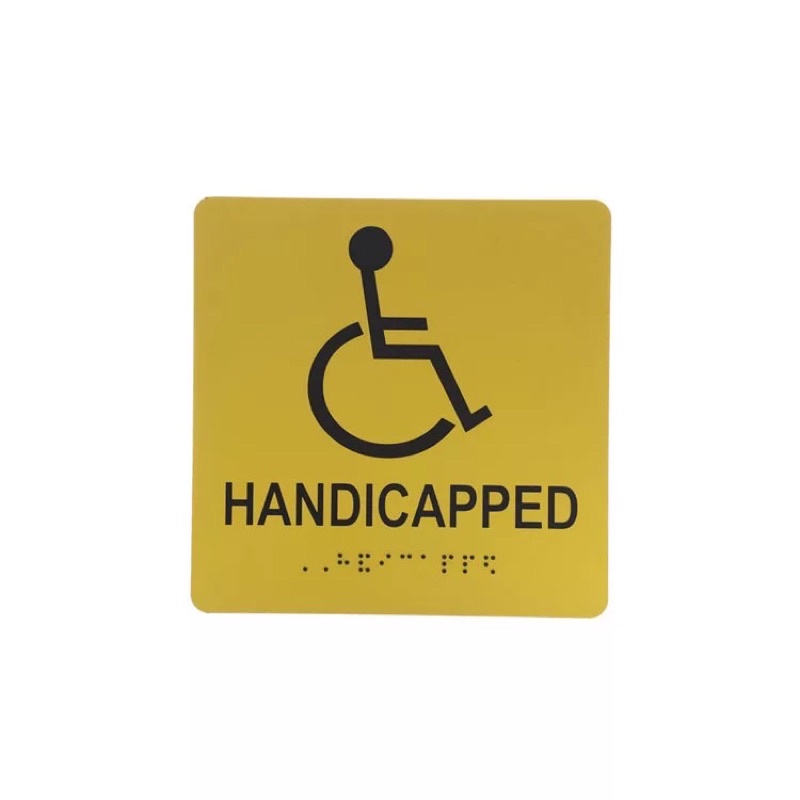 Jual Braile stiker huruf tuna netra handicapped disable timbul sign ...