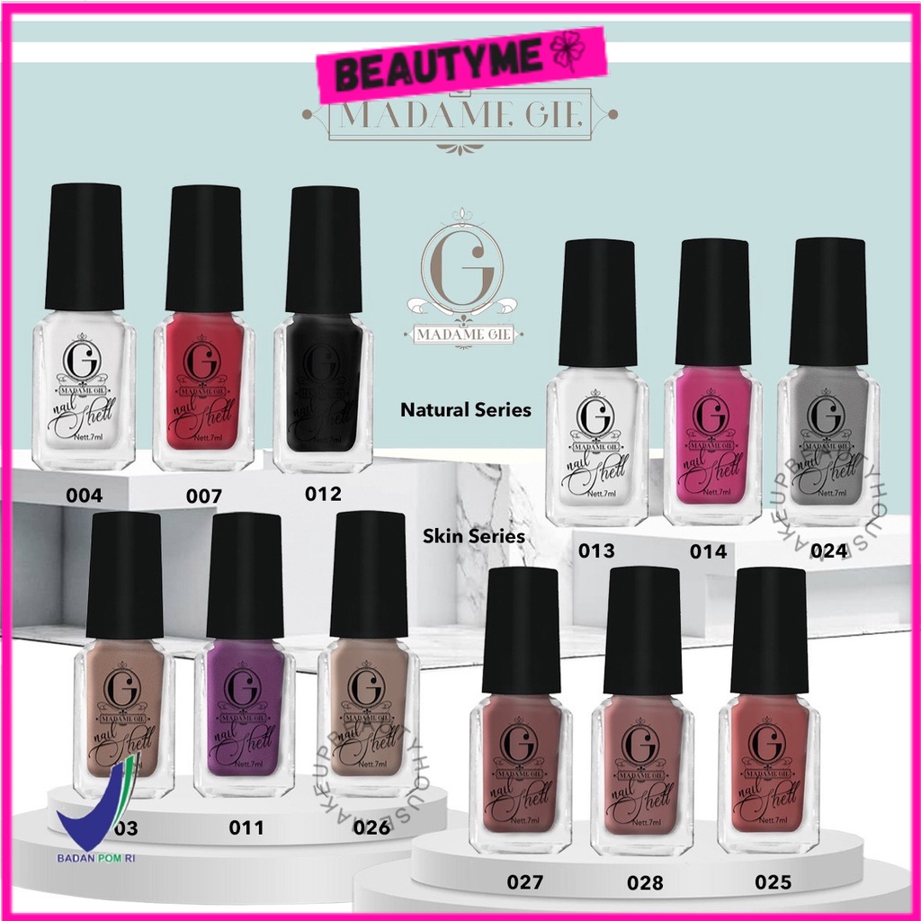 Jual MADAME GIE Nail Shell Peel Off - Cat Kuku warna cantik dan natural, mudah dikelupas dan ...