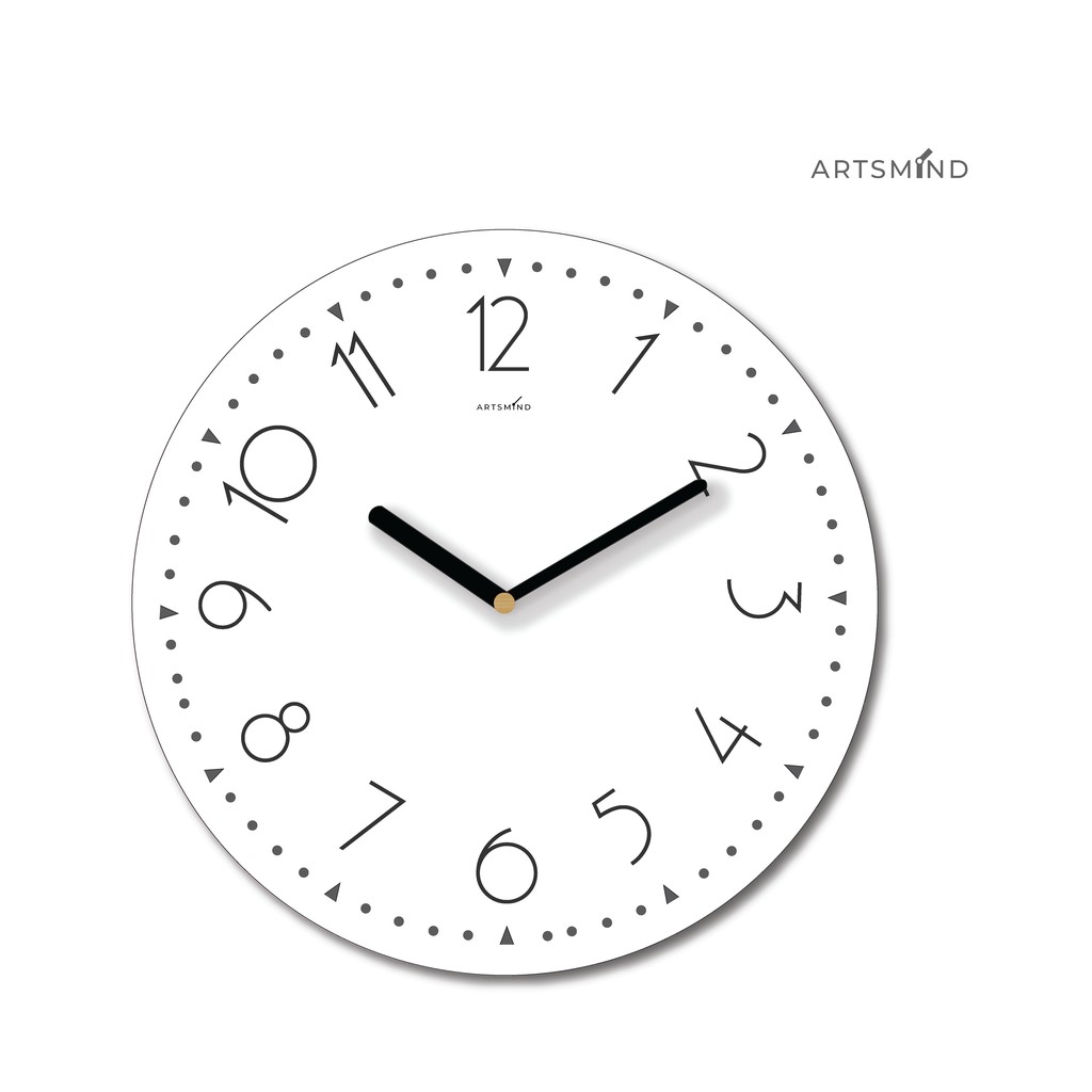 Jual Jam dinding putih angka vintage modern minimalis | Shopee Indonesia