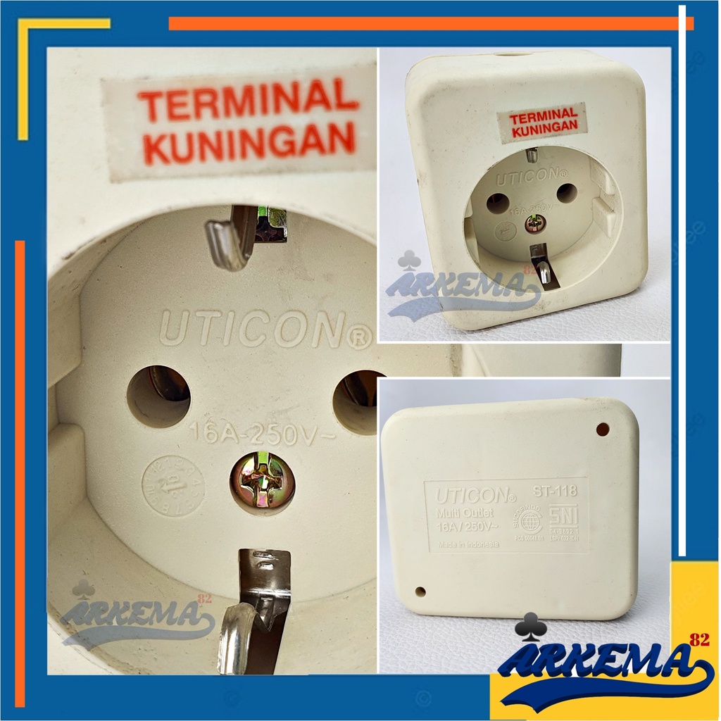 Jual COLOKAN LISTRIK BROCO STEKER AC 1 LUBANG | STOP KONTAK AC | BROCO ...