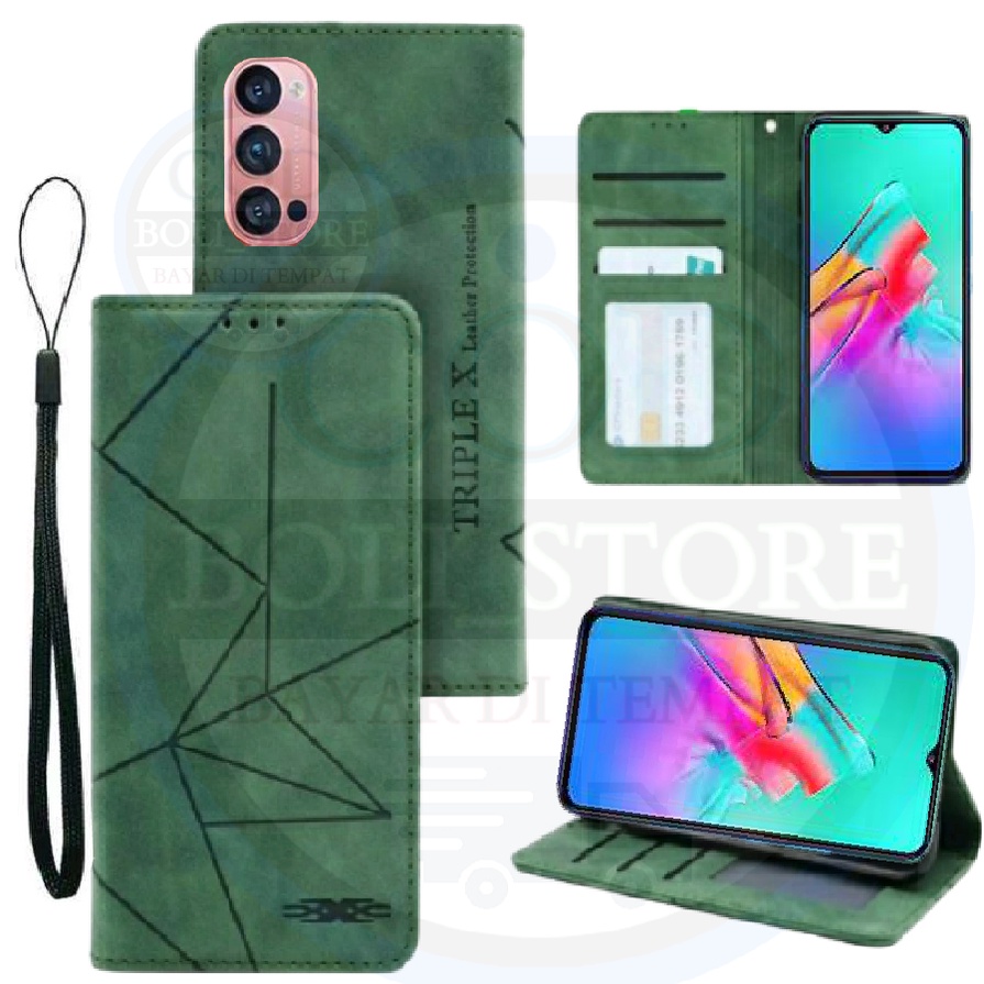 Jual CASE HP OPPO RENO 4 Flip Case Flip Motif Dompet Casing HP Flip ...