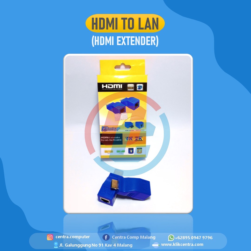Jual HDMI TO LAN (HDMI EXTENDER) | Shopee Indonesia