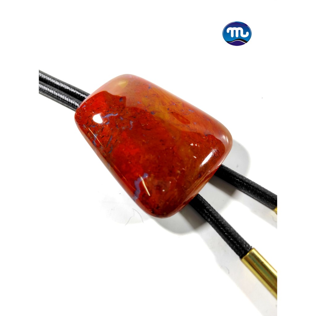 Jual Bolotie Batu Mulia - Dasi Koboi - Batu Red Jasper | Shopee Indonesia