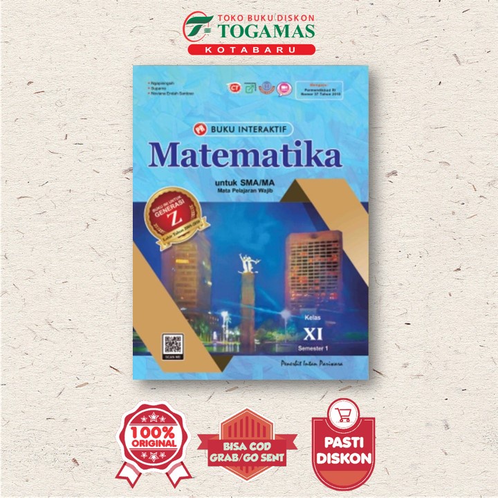 Jual PR BUKU INTERAKTIF MATEMATIKA UNTUK SMA/MA MAPEL WAJIB KELAS XI SEMESTER 1 (GENERASI Z ...