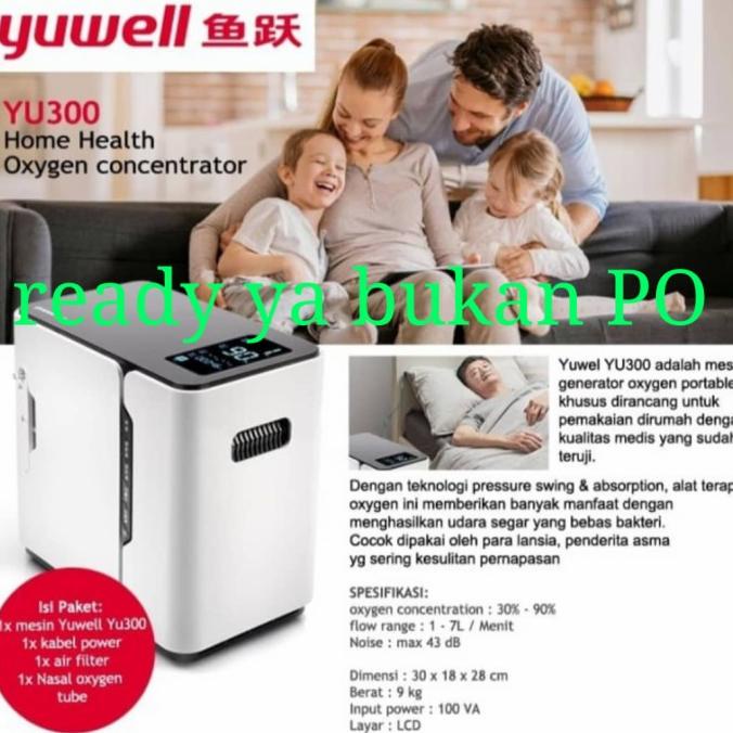Jual YUWELL YU300 OXYGEN CONCENTRATOR MESIN GENERATOR OKSIGEN YU300 ...