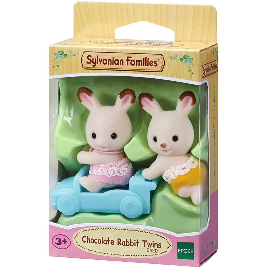 Jual Mainan Koleksi Sylvanian Families Chocolate Rabbit Twins New ...