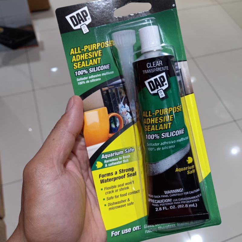 Jual DAP all purpose adhesive sealant akuarium 100% silicone | Shopee ...