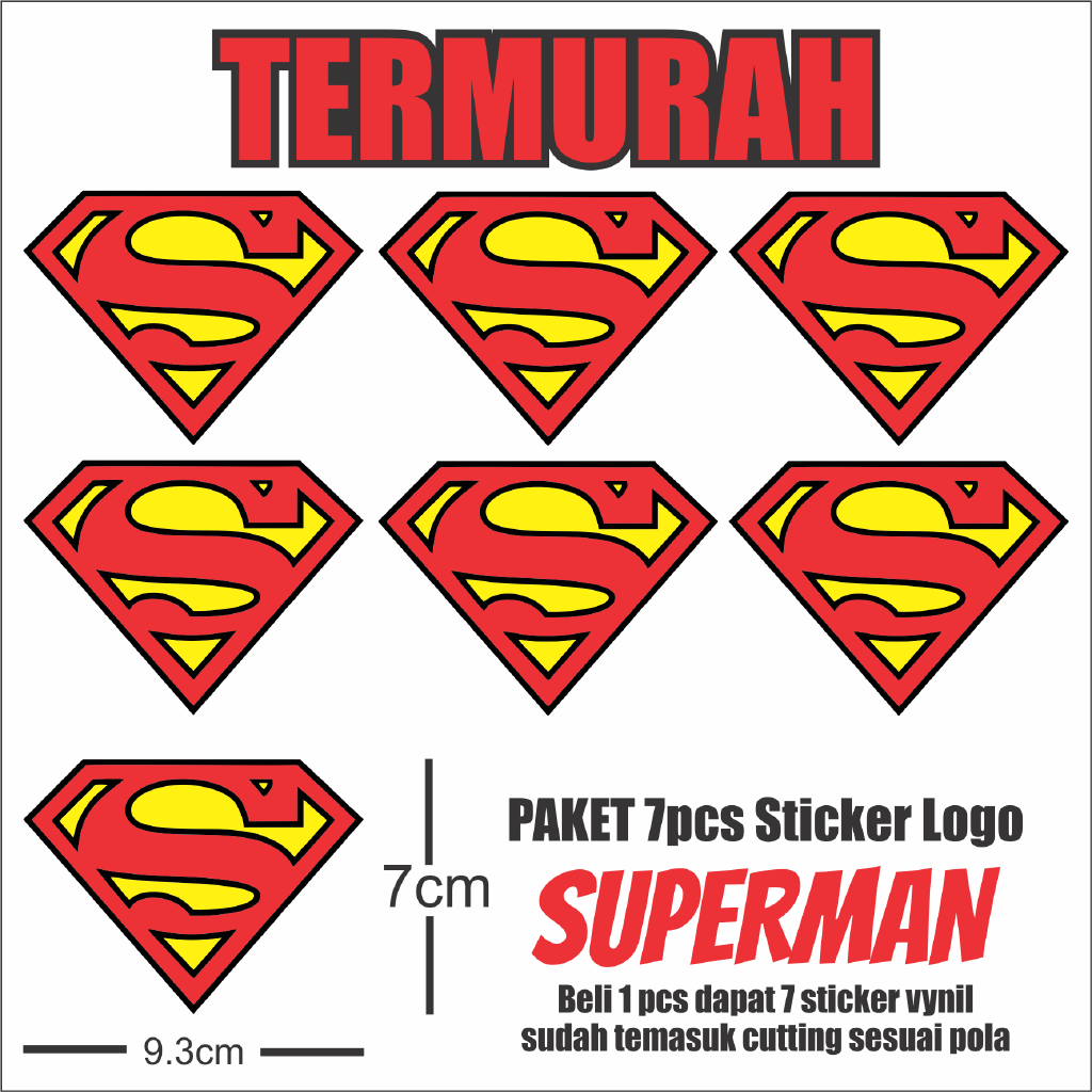 Jual STICKER PREMIUM SUPERMAN LOGO (7CM) | Shopee Indonesia