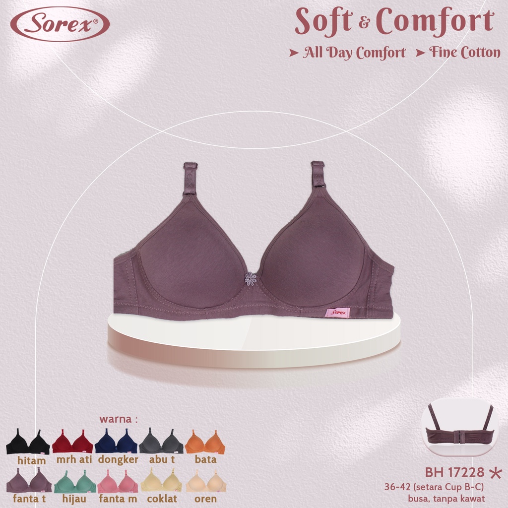 Jual 1 BRA SOREX 17228 - BH Cup BESAR 36~42 Setara Cup B-C - Busa ...