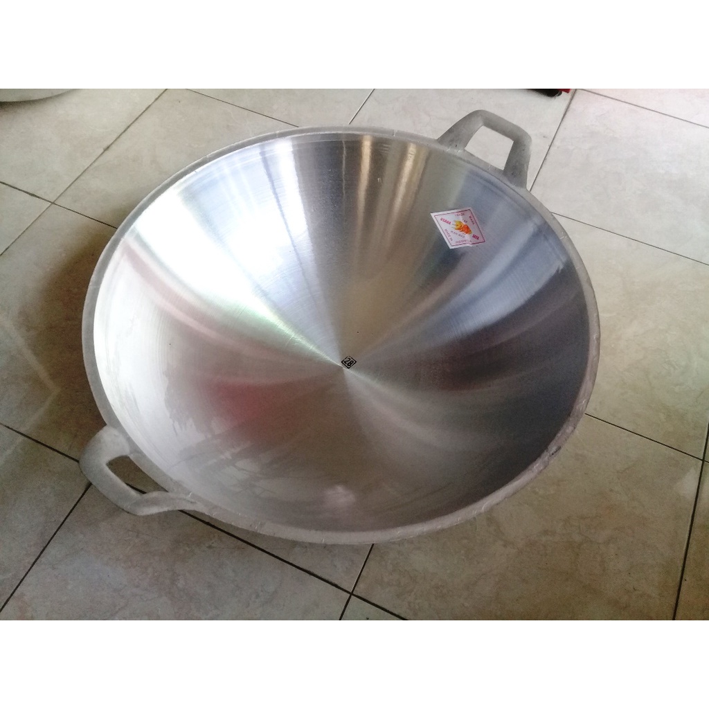 Jual Kuali Wajan Penggorengan 28 Inch 69cm Aluminium Cap Ikan Mas ...