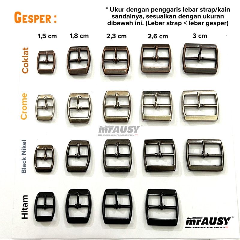 Jual Gesper Sandal Wanita Birken Gesper Kotak Gesper Tusuk Pengait ...