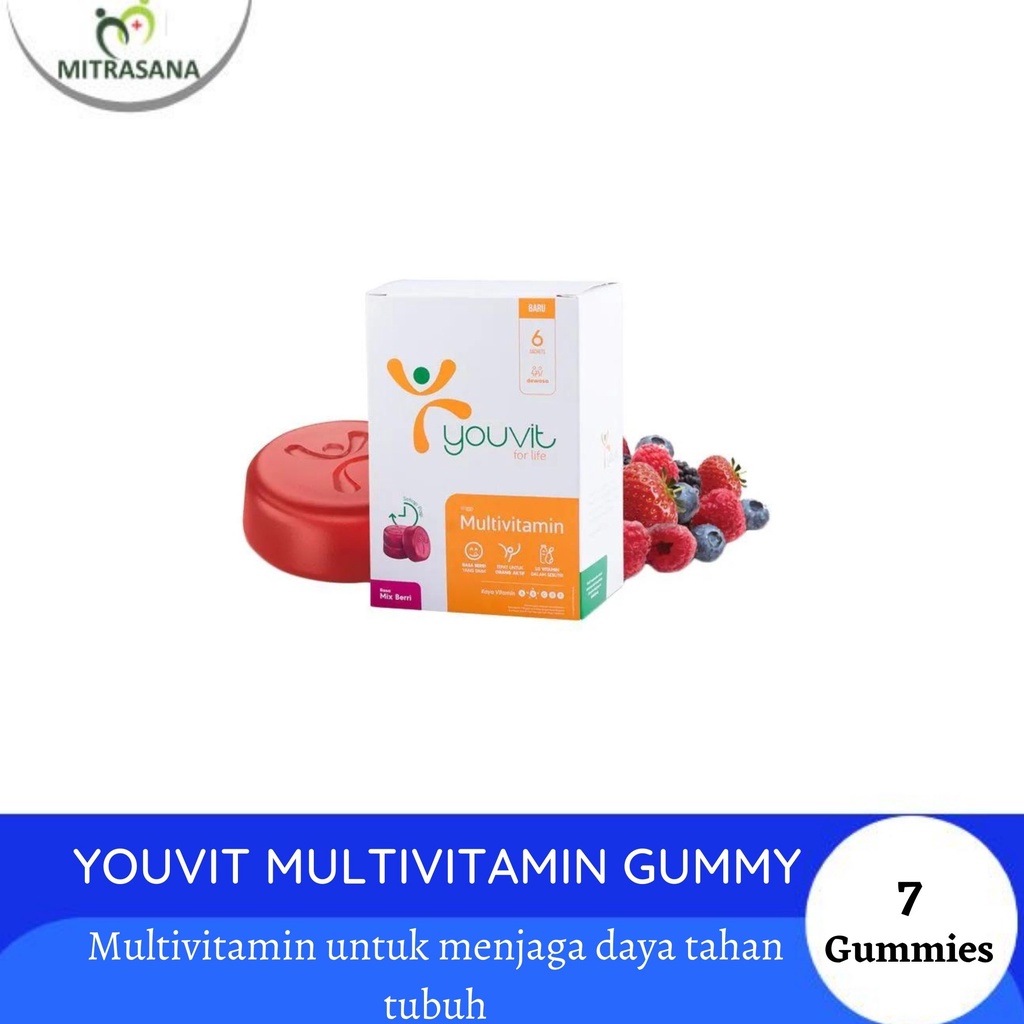 Jual Youvit Multivitamin Gummy Dewasa Sachet | Shopee Indonesia