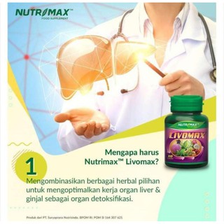 Jual NUTRIMAX LIVOMAX Vitamin Untuk Hati & Ginjal (Liver & Kidney Duo ...
