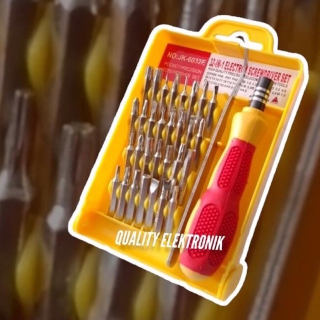 Jual ELECTRIC SREWDRIVER SET OBENG SET 32in1 31in1 KOTAK DAN BOTOL MERK ...