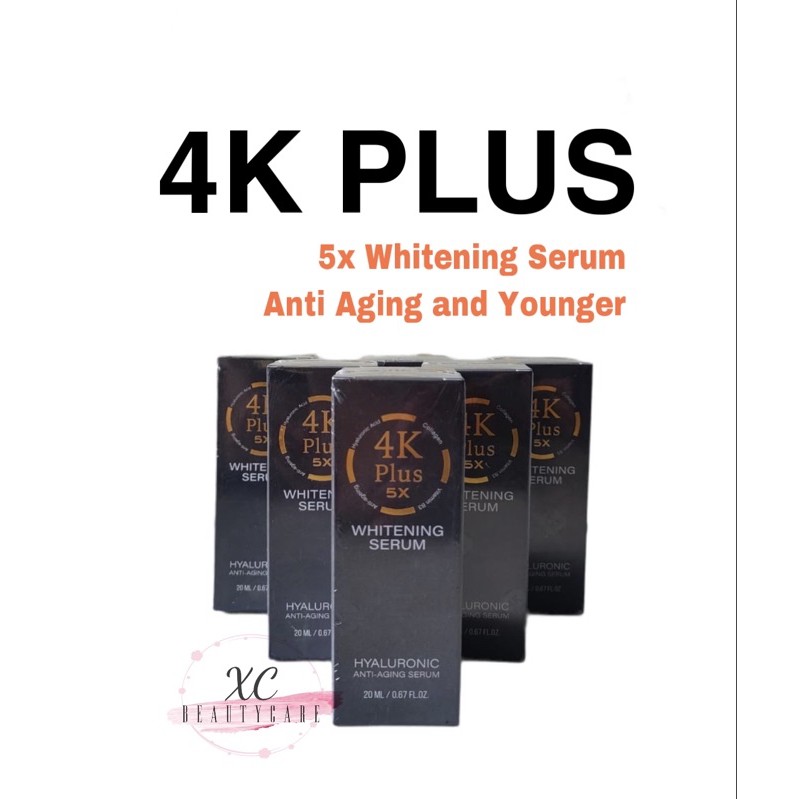 Jual 4K Plus 5x Whitening Serum / SERUM WAJAH THAILAND 4K PLUS | Shopee ...