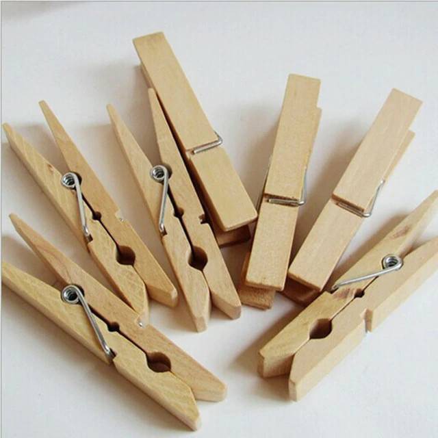 Jual [COD/GOJEK/GRAB] WOODEN CLIP/KLIP KAYU/PENJEPIT KAYU ECERAN/SATUAN ...