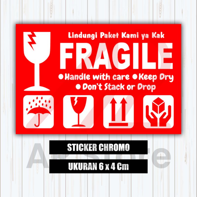 Jual STIKER FRAGILE / STIKER PECAH BELAH / JANGAN DIBANTING / TAHAN AIR ...