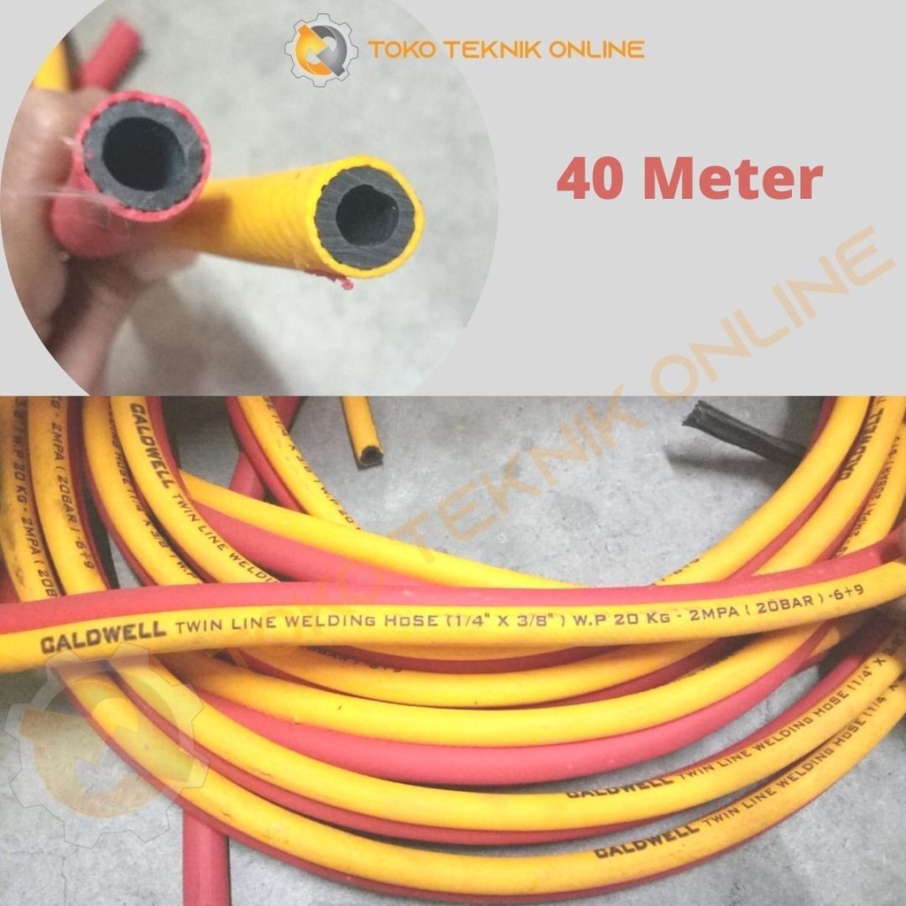 Jual SELANG DOUBLE LAS BLENDER 40 METER / TWIN LINE WELDING HOSE ...