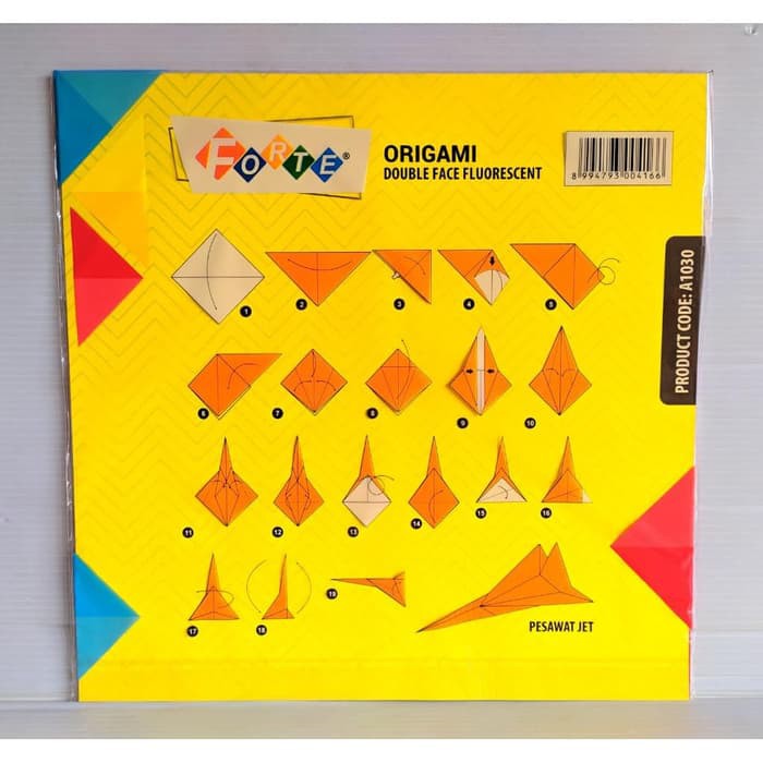 Jual Forte Kertas Origami 2 sisi 30 x 30 Double Side | 2 Sisi (Pak Isi ...