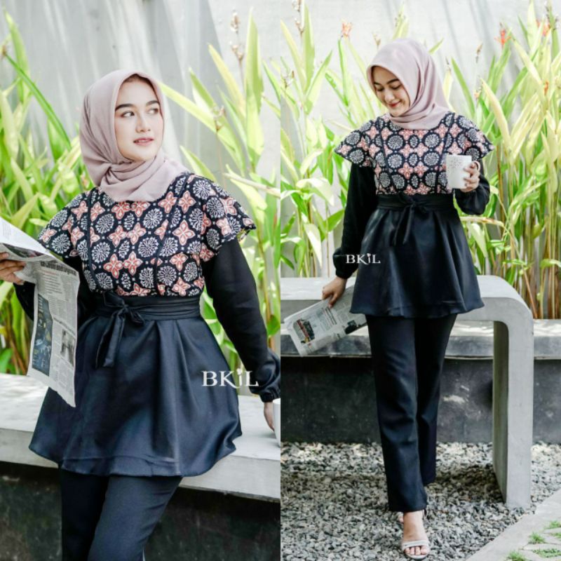 Jual Batik Wanita Modern Blouse Batik Ekslusif Batik Unik Premium Baju ...