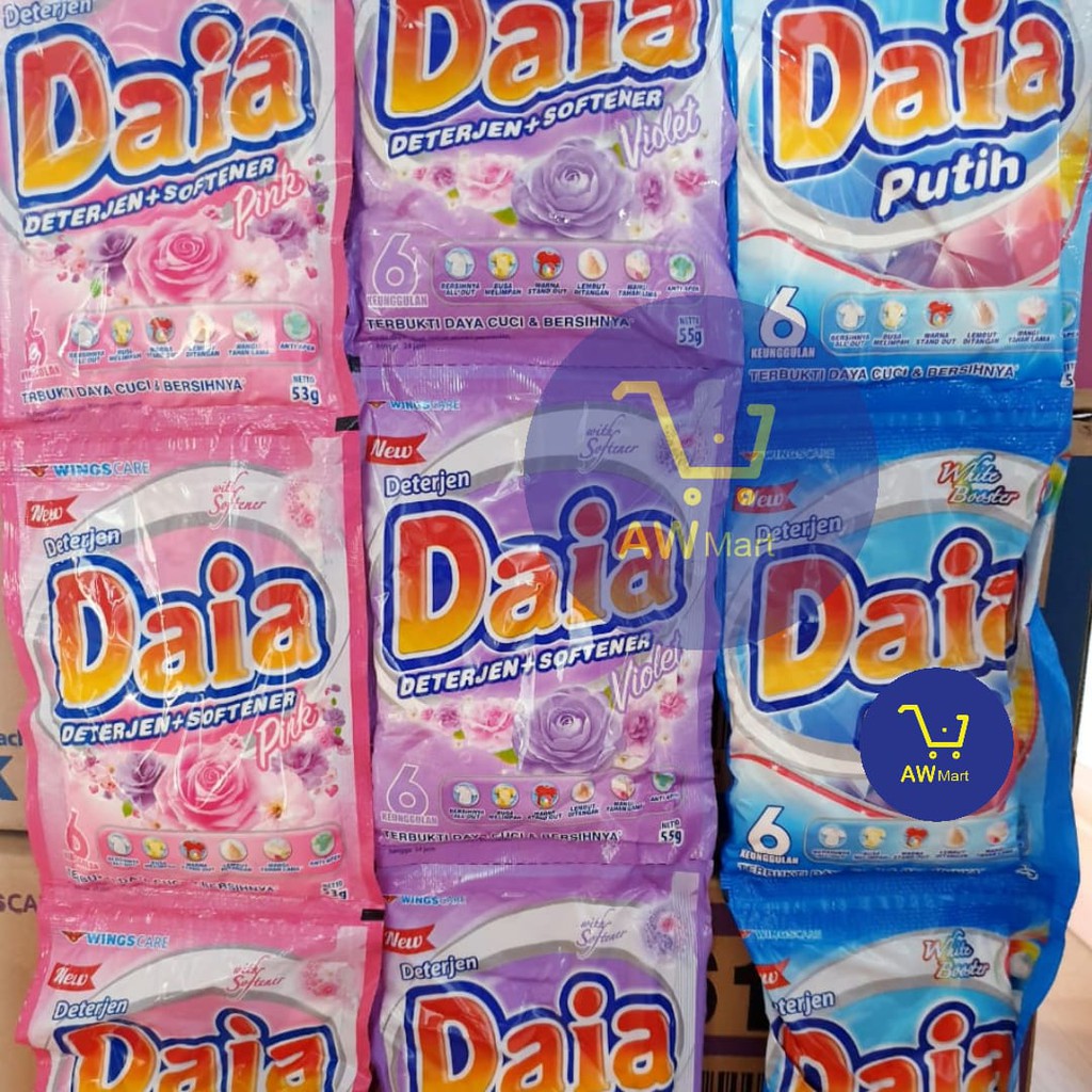 Jual Deterjen Bubuk Daia SACHET 46gr PER PCS (Dari Pabrik Langsung ...