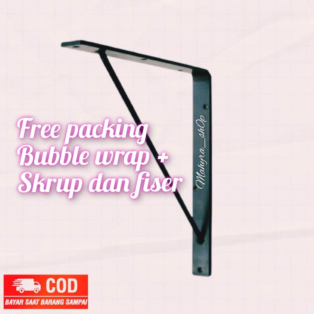Jual BESI SIKU PENYANGGA RAK DINDING BESI AMBALAN SERBAGUNA MURAH RAK ...