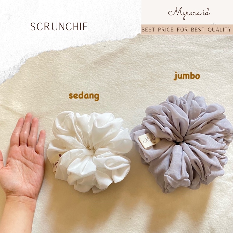 Jual SCRUNCHIE JUMBO CEPOL HIJAB IKAT RAMBUT SCRUNCHI SCRUNCI CEPOL ...