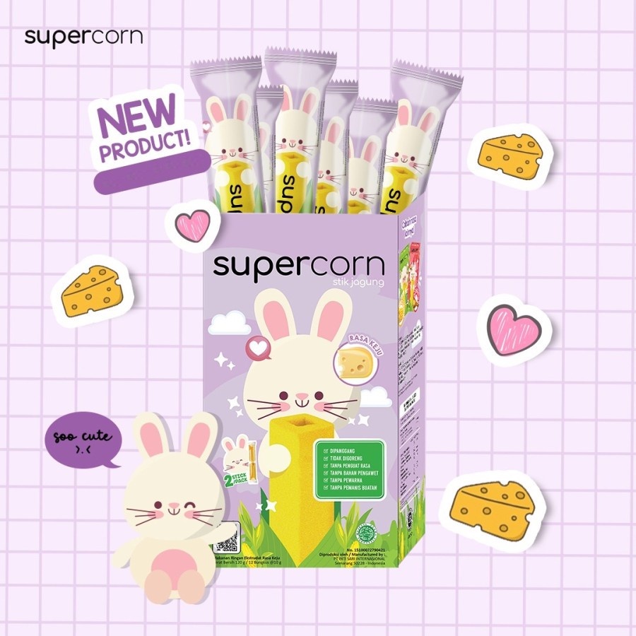 Jual Supercorn Snack Stik Jagung Cemilan Anak - Super Corn Cemilan ...