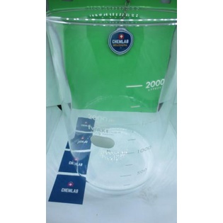 Jual Beaker Glass Iwaki 2000 ml low form/Gelas Kimia Iwaki 2 L | Shopee Indonesia