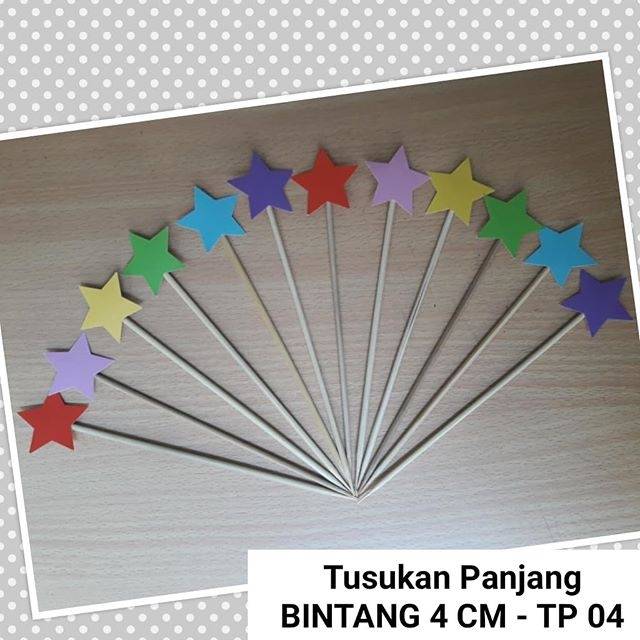 Jual TP04 - Hiasan Kue Topper Cake Bintang 4 cm | Shopee Indonesia