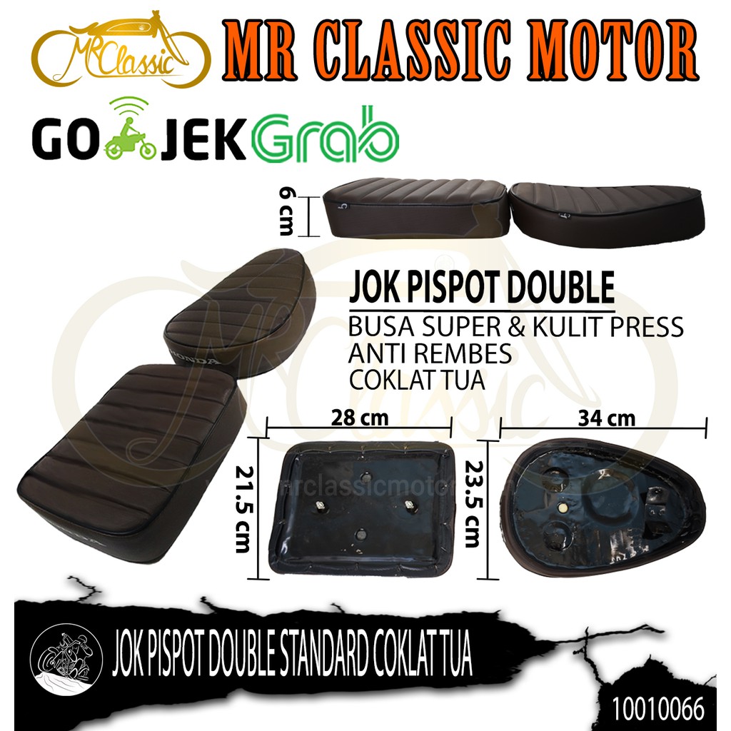 Jual Jok Honda Pis Pot Pispot C70 Pisah Depan & Belakang Press Coklat ...