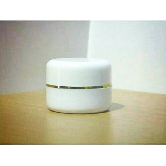 Jual Pot cream 12,5 gr putih list emas | Shopee Indonesia