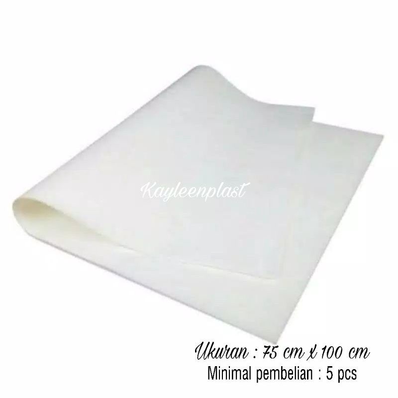 Jual Kertas Roti / baking paper / parchment paper 75x100 cm Isi 5 ...